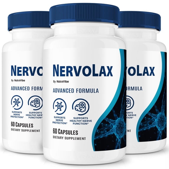 (3 Pack) Nervolax – Natural Daily Support Blend for Nerves, Memory ...
