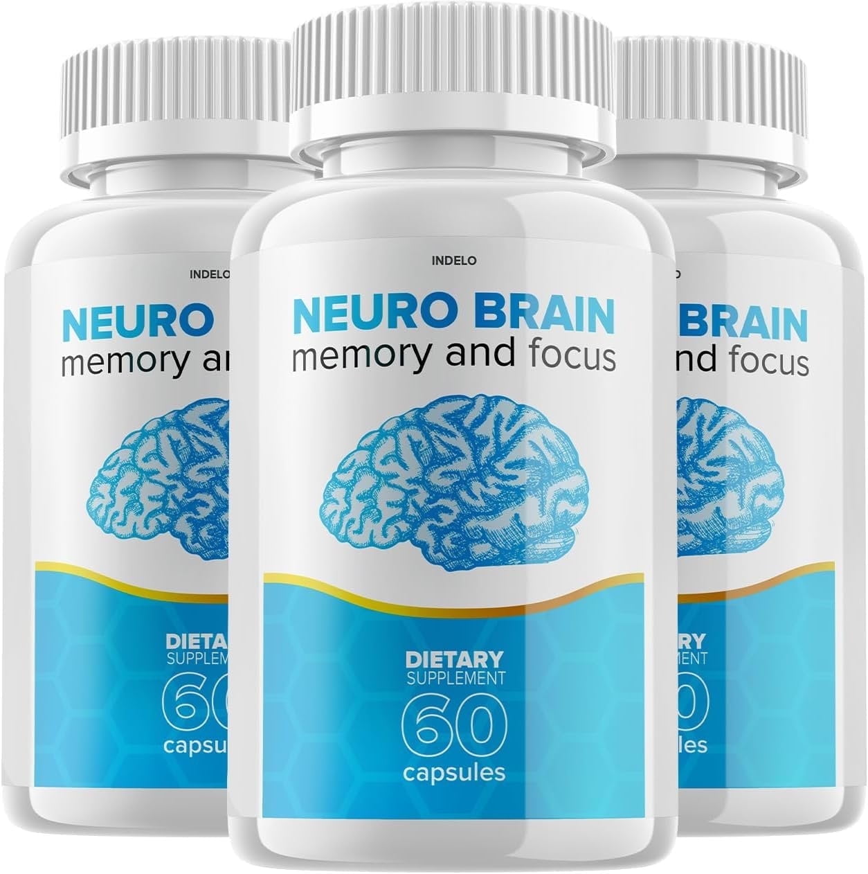 3 Pack Neuro Brain and Focus Supplement, Neuro Brain Memory Focus and ...