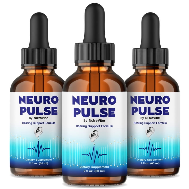 (3 Pack) Neuro Pulse Drops - Ear Support, Natural Formula to Promote ...