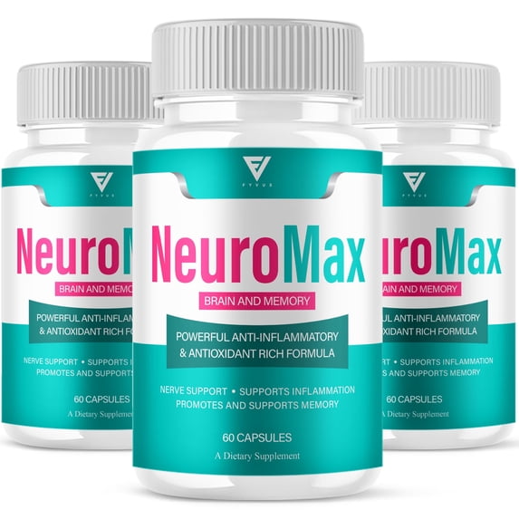 (3 Pack) NeuroMax Brain and Memory Support Supplement Neuro Max ...