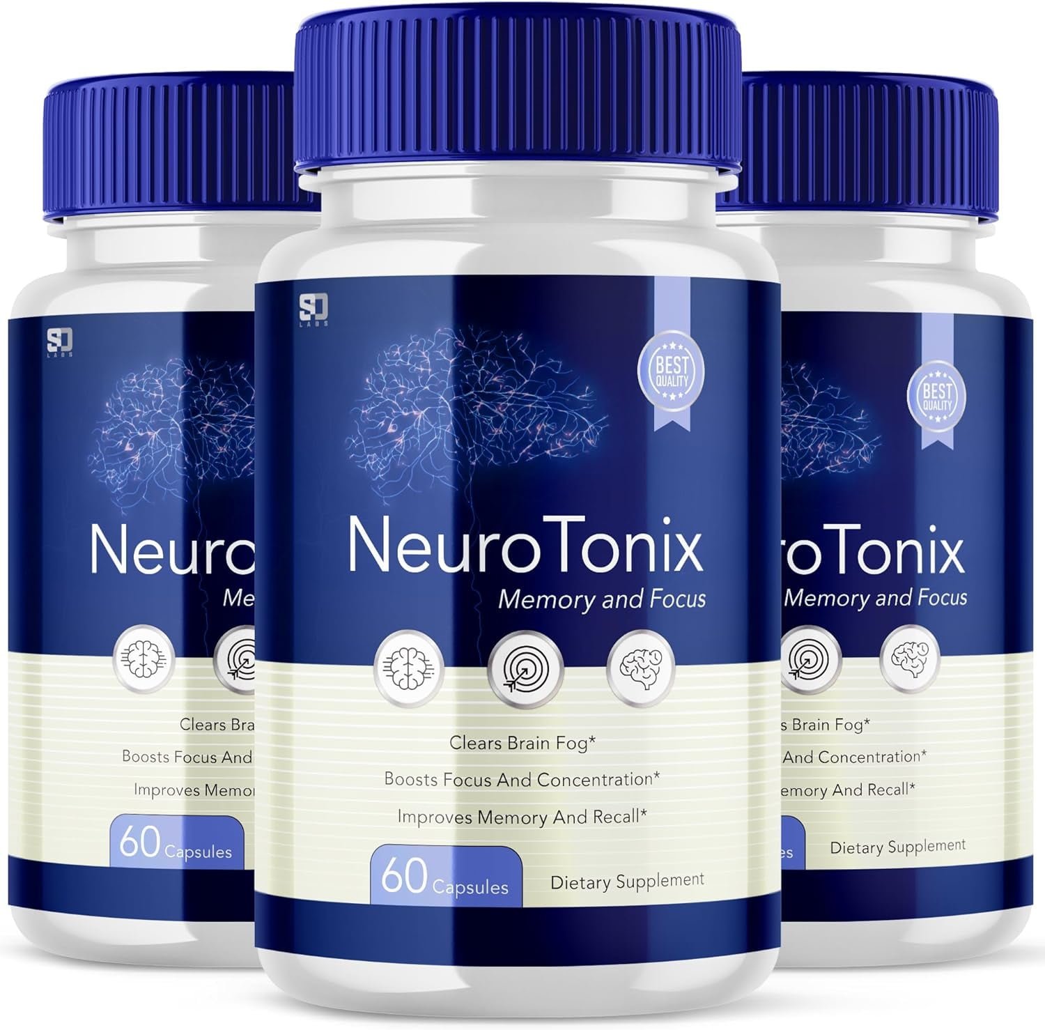 NeuroTonix - Mind Boost Pills (3 Pack) - Memory Booster Dietary ...