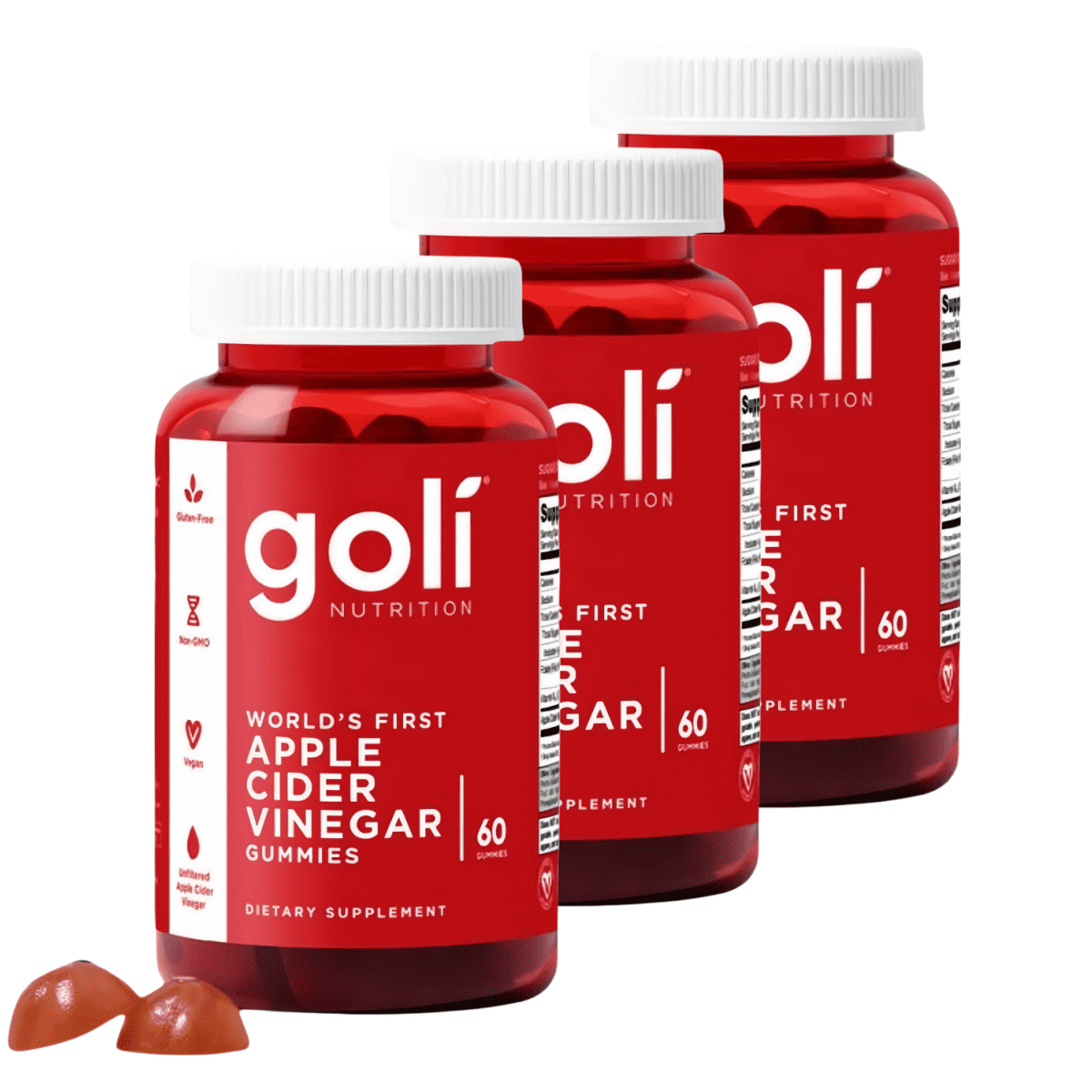 3 Pack New Arrivel Ashwag Gummies Red Bottle - Walmart.com