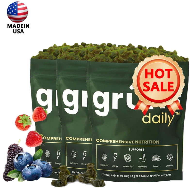 3 Pack New Arrivel Gruns Daily Gummies - Walmart.com