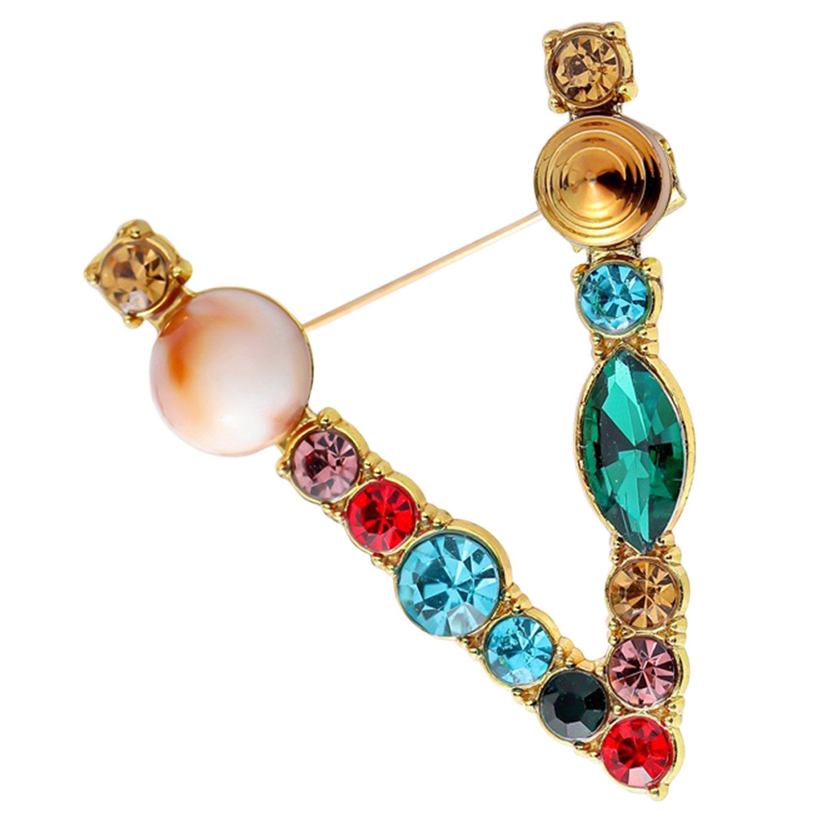 (3-Pack)Nice Brooch and Totally Dazzled Bling Nice Colored Diamond ...