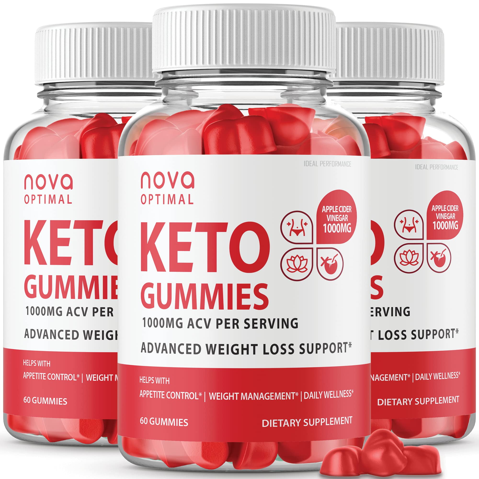 (3 Pack) Nova Optimal Gummies (180 Gummies) - Walmart.com