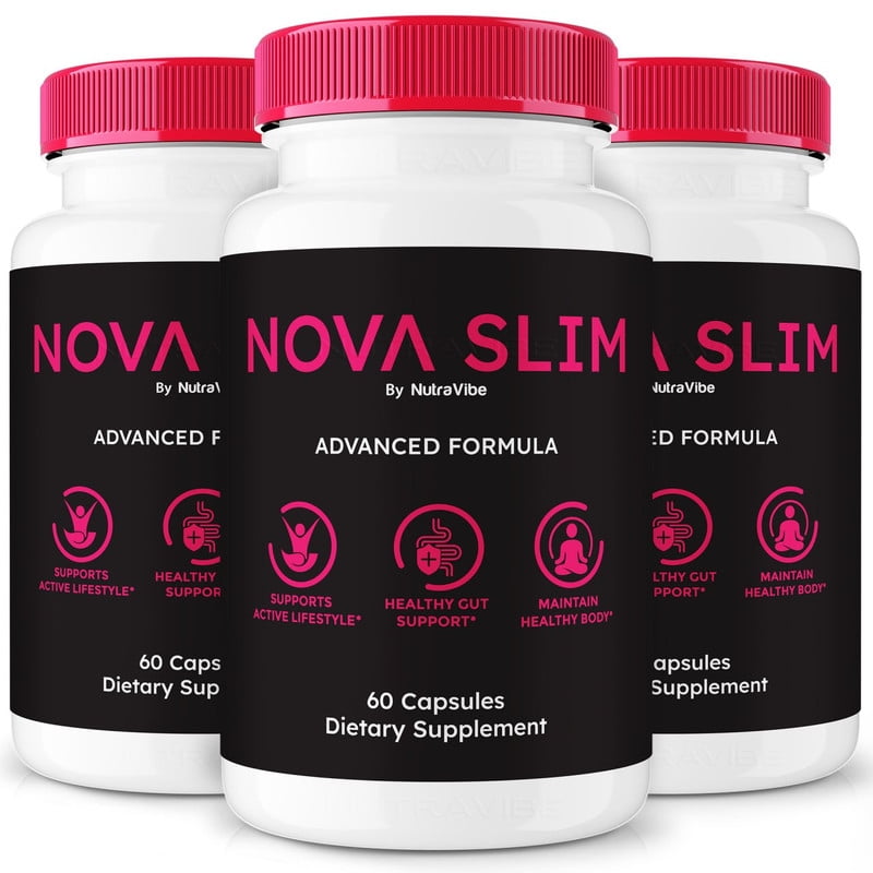 (3 Pack) Nova Slim Capsules – Gentle Gut & Digestive Support Formula ...