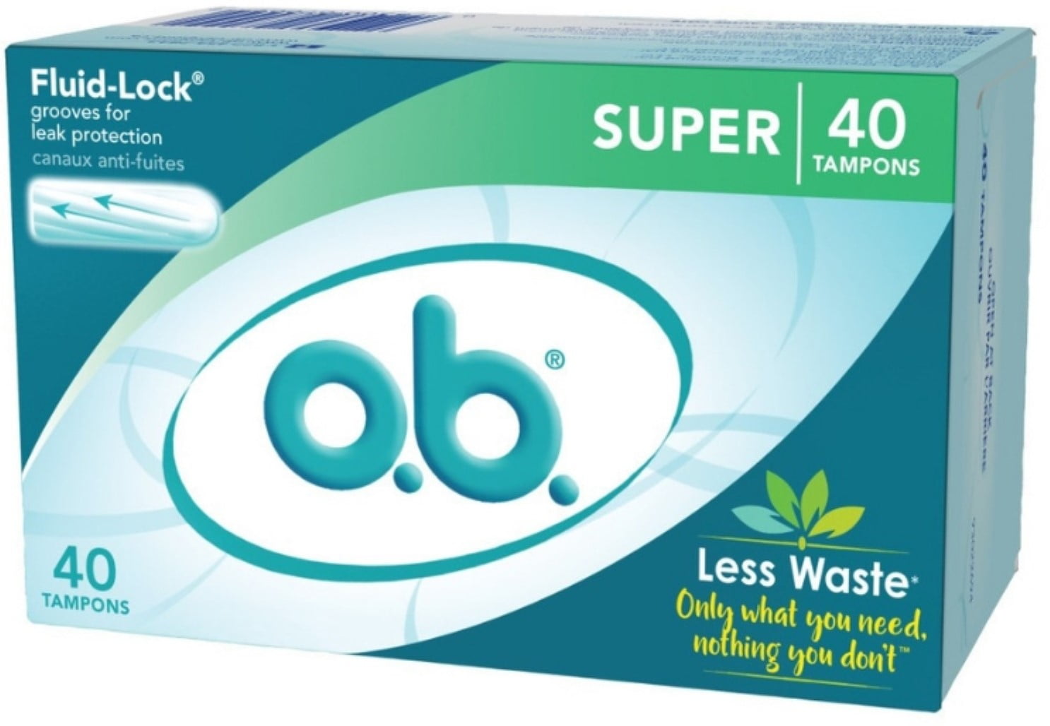 3 Pack - O.B. Super Tampon, Original 40 ct - Walmart.com