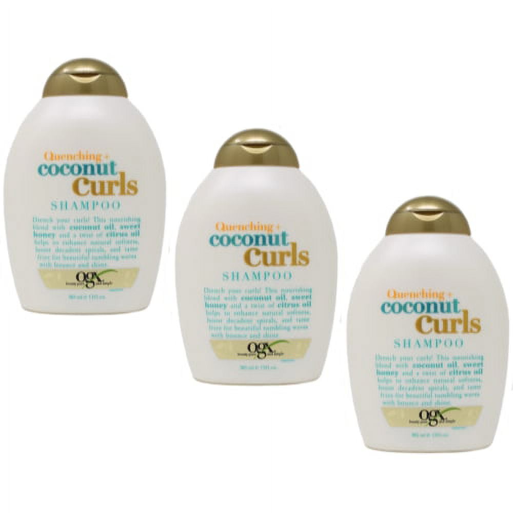 3 Pack OGX Quenching + Coconut Curls Shampoo 13 Ounce - Walmart.com