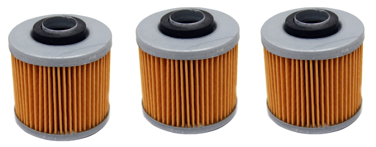 3 Pack Oil Filters for Yamaha Grizzly 600 4x4 YFM600FW & Raptor 700 ...
