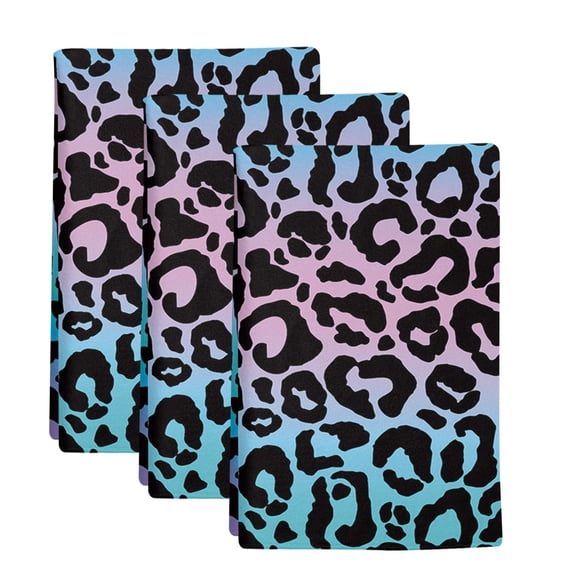 3 Pack Ombre Leopard Kitchen Towels Print Colored Gradient Decorative ...