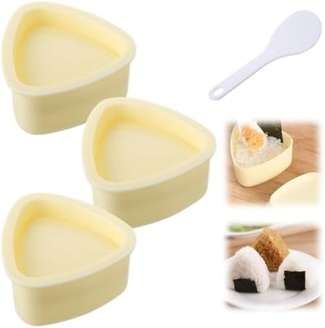 3 Pack Onigiri Mold Triangle, 2024 New Triangular Sushi Maker Mold ...