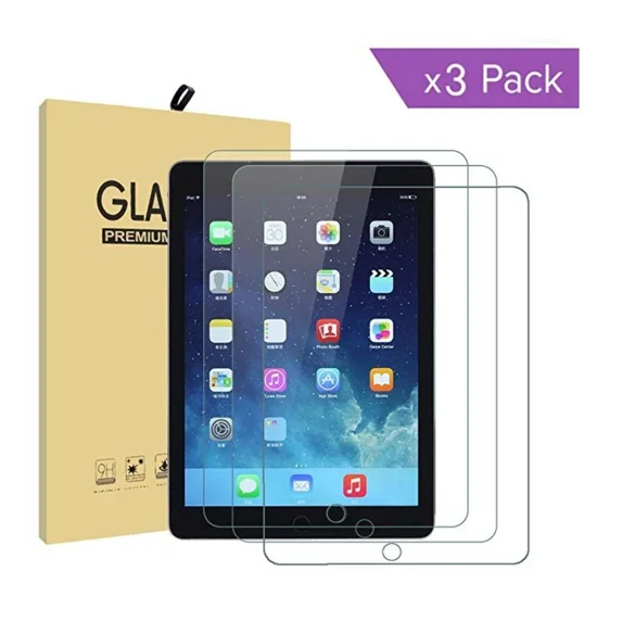 3-Pack Or Ipad 9.7 Pro 5Th 6Th Air Air 2Nd Gen Tempered Glass Screen ...