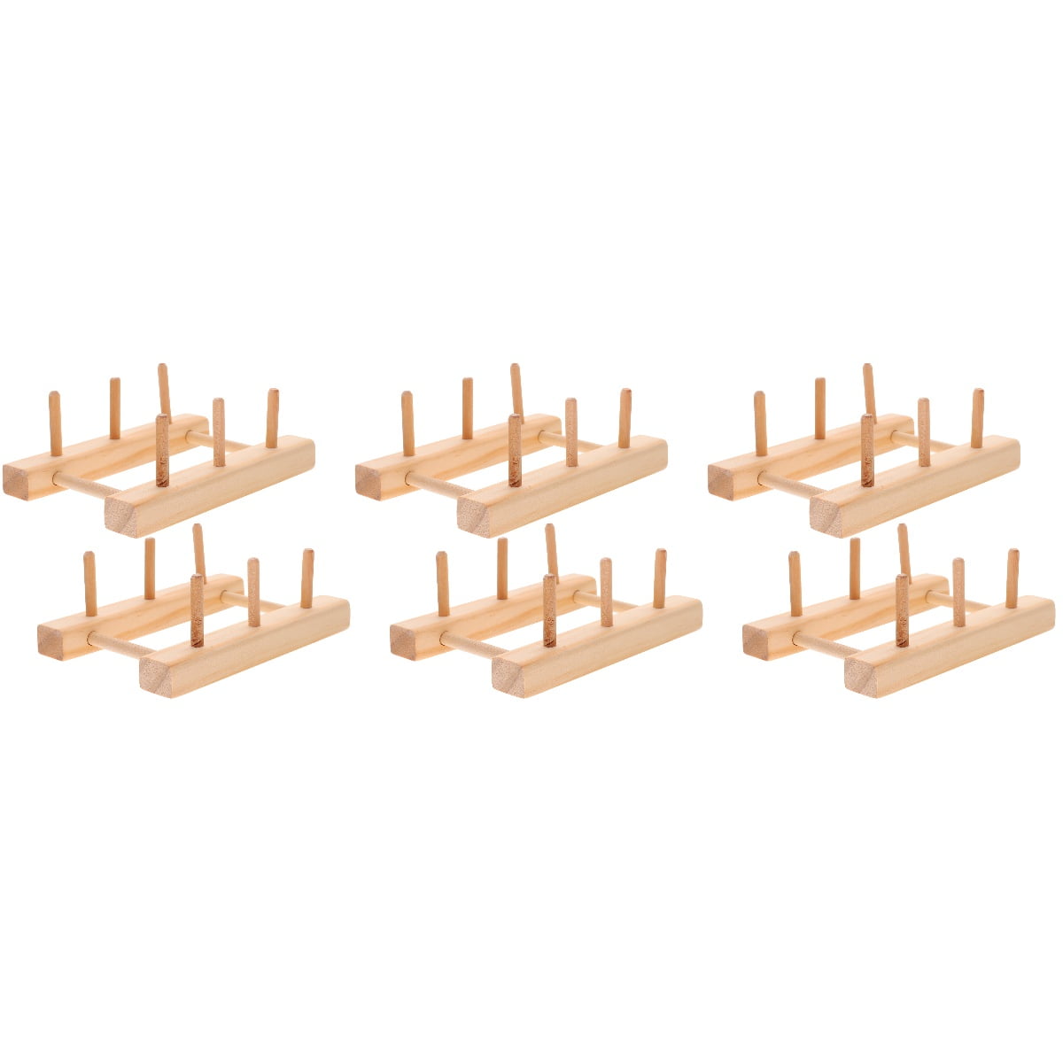 3 Pack Organizer Sewing Thread Wooden Stand Sewing Thread Stand 14.2X9 ...