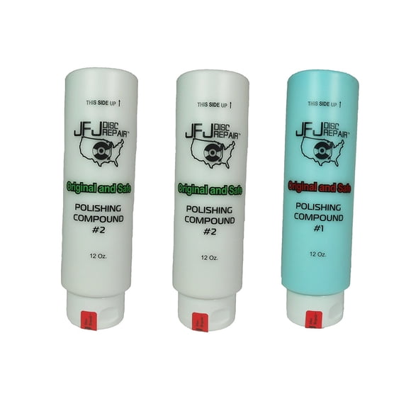 Original JFJ 3 Pack Polish Compound - 2 White Compound #2 & 1 Blue ...