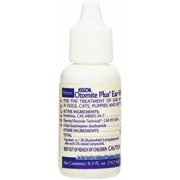 3 Pack Otomite Plus Ear Mite Treatment, 0.5-Ounce Each - Walmart.com