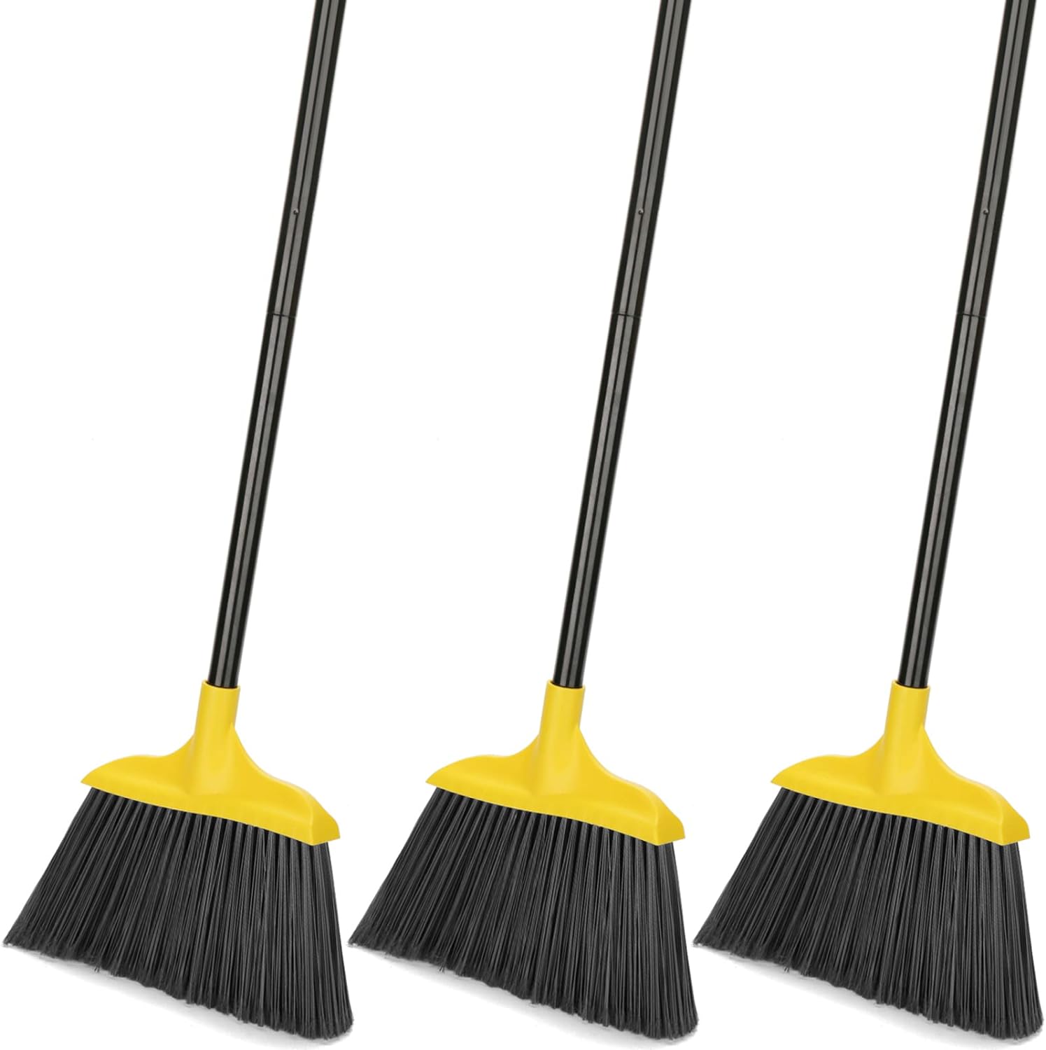 3 Pack Outdoor Broom Heavy-Duty Indoor Commercial Brooms 54 Inches for ...