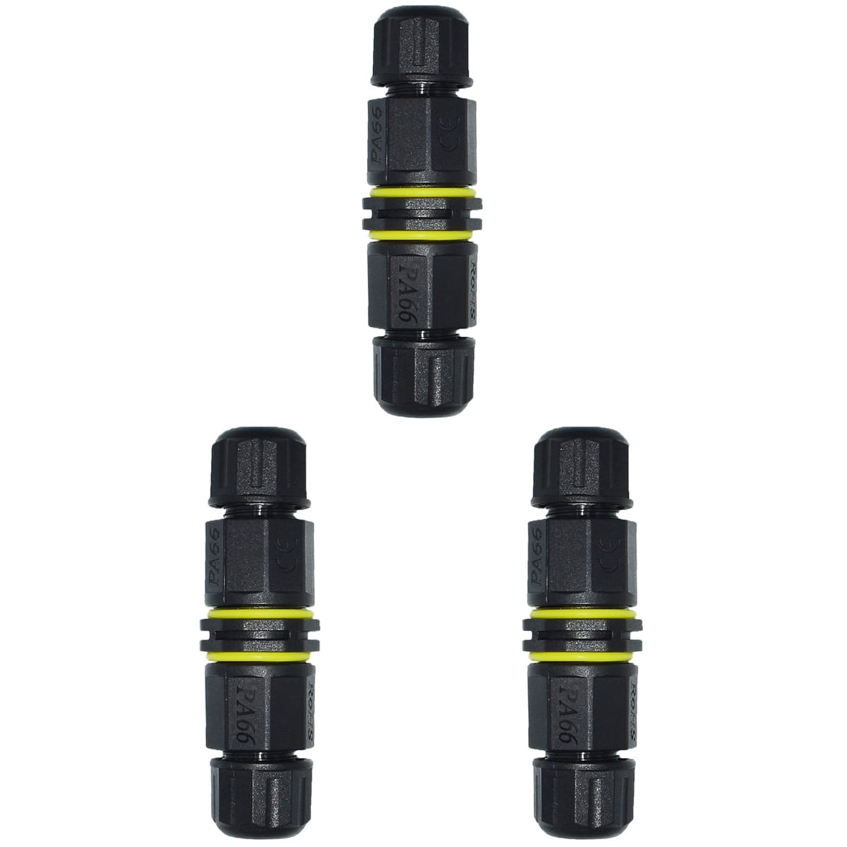3 Pack Outdoor Sockets Waterproof Lighting Wire Connector Tunnel ...
