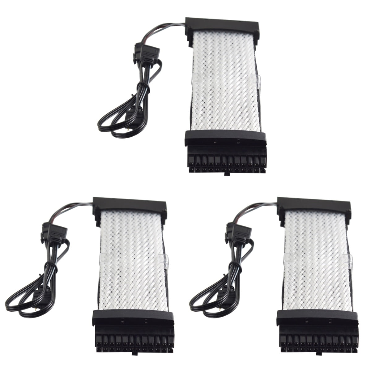 3 Pack Outlet Extender Extension Cord ATX Motherboard Cable RGB ...