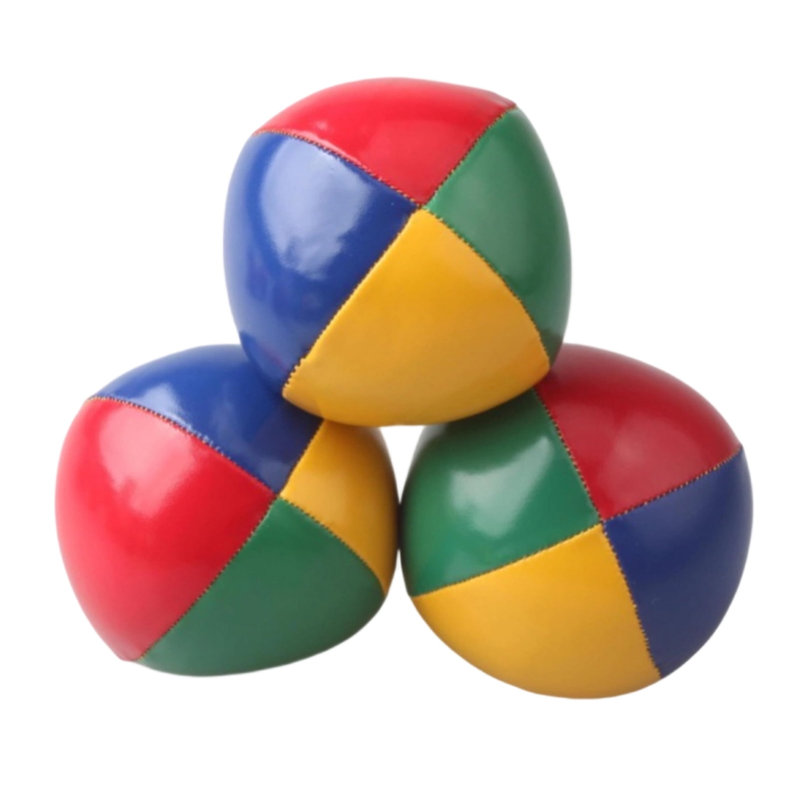 3 Pack PU Leather Juggling Ball Set for Outdoor Coordination Training ...