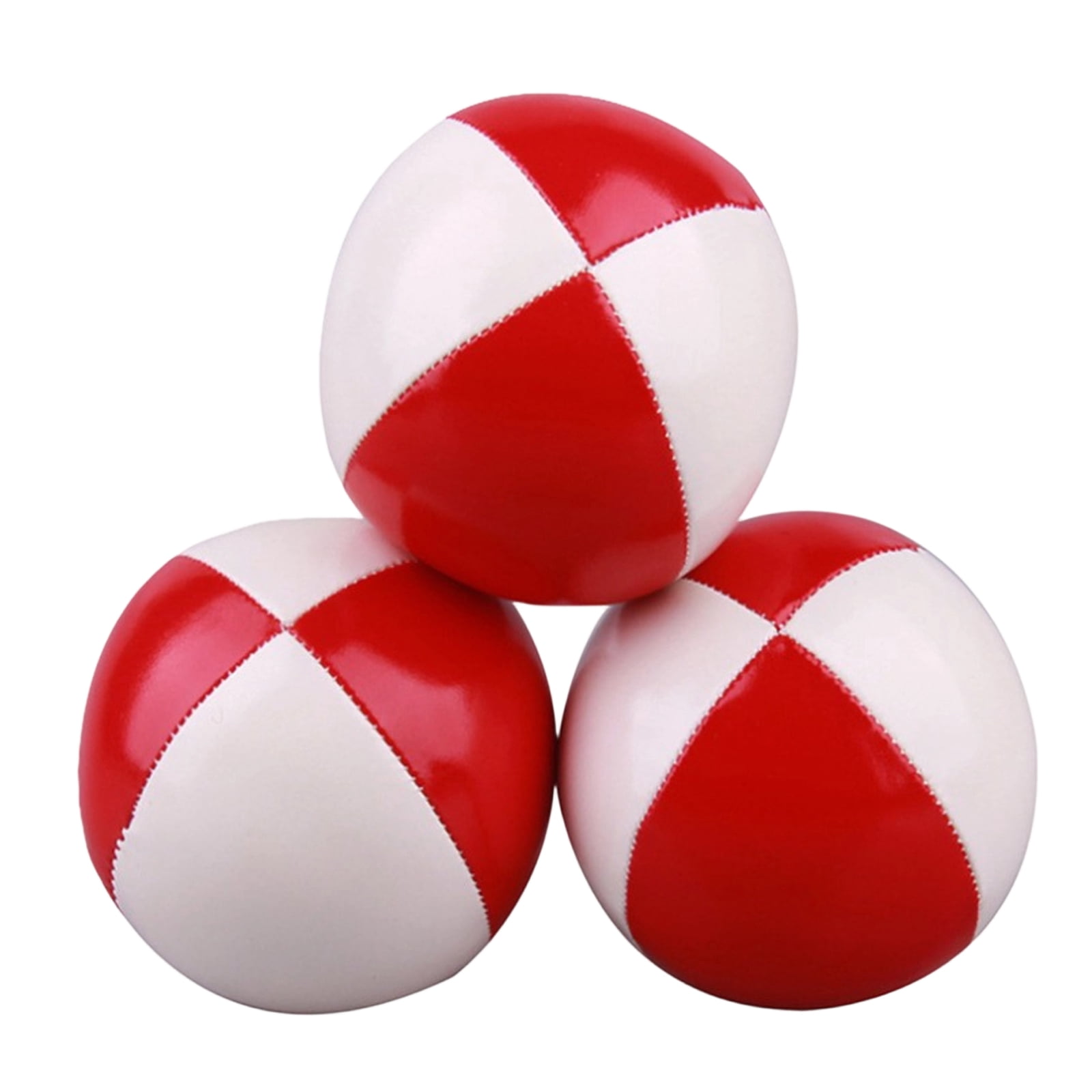 3 Pack PU Leather Juggling Ball Set for Outdoor Coordination Training ...