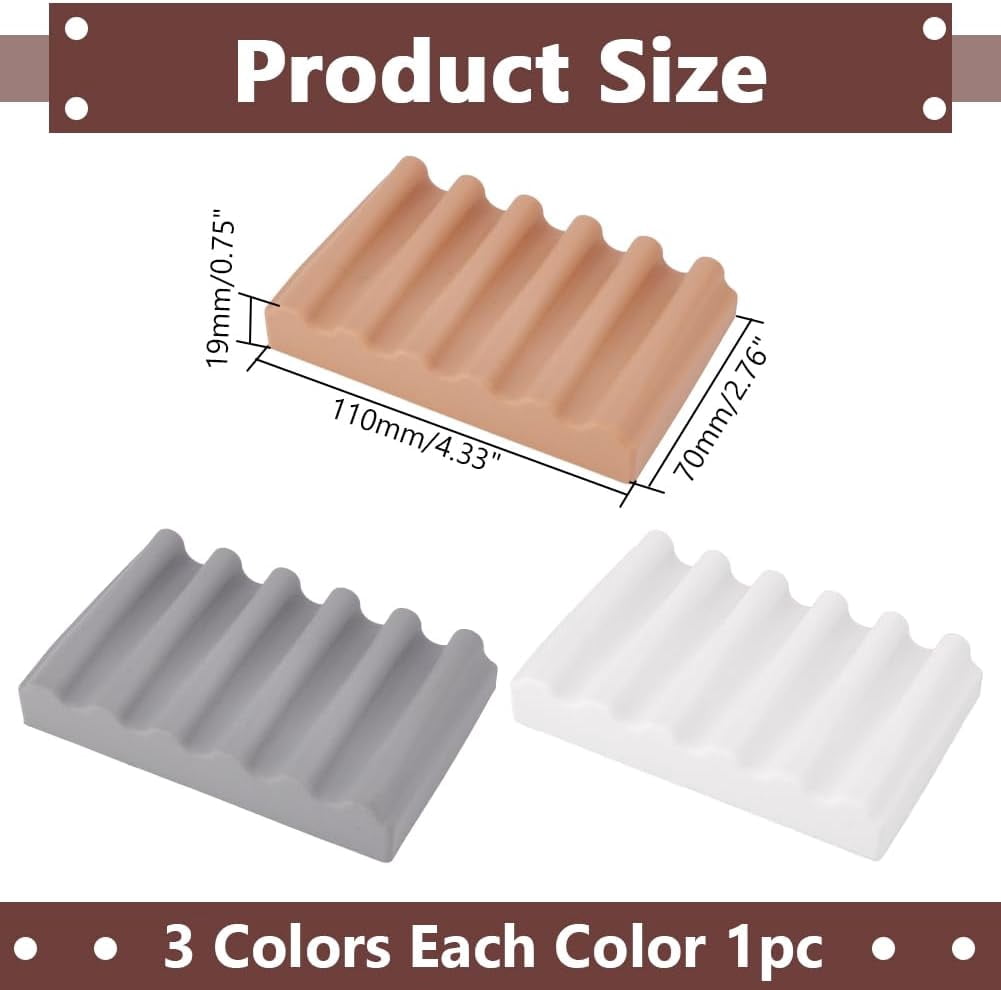 3 Pack Paint Brushes Holder 3 Colors Zigzag Self Draining Waterfall ...