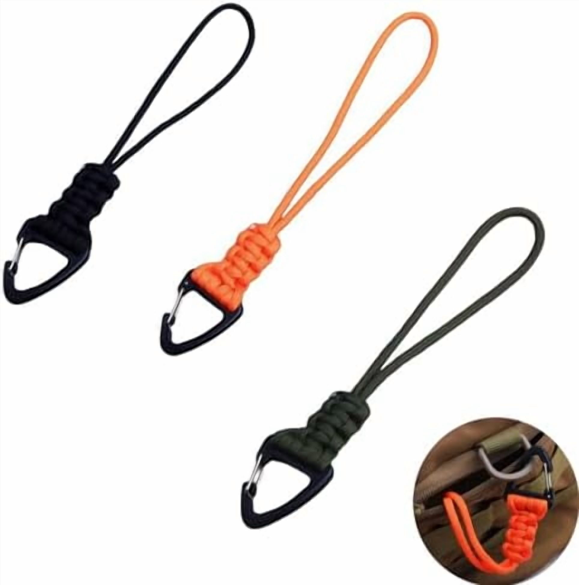3 Pack Paracord Keychain Lanyard Triangle Buckle Lock Clip Hook Strap ...