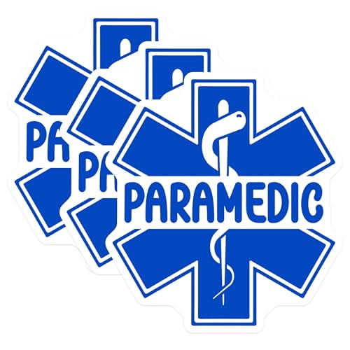 (3 Pack) Paramedic Decals - Medical Symbol Decals - EMT Car Decals - 3 ...
