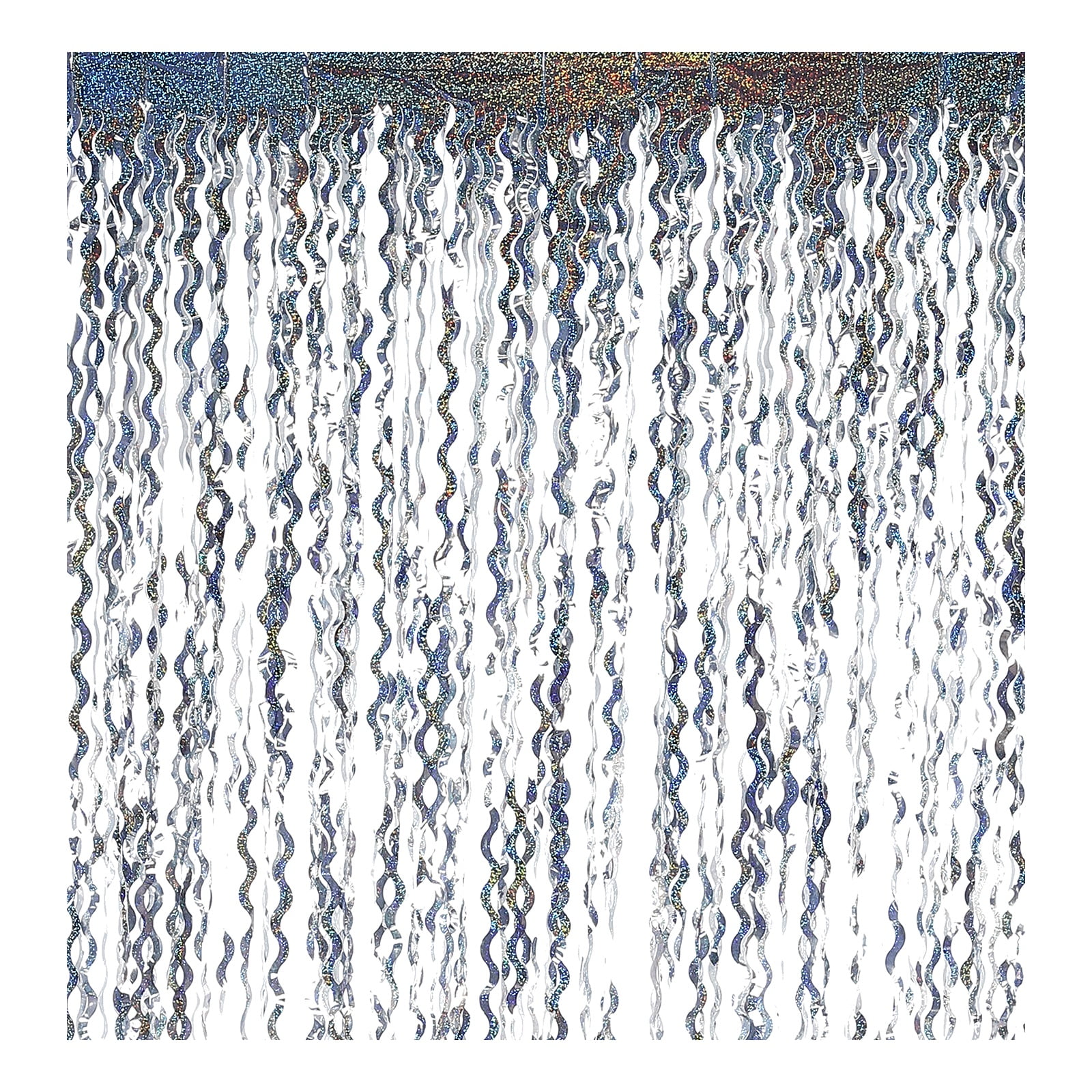 3 Pack Party Backdrop Decoration, 1mx2m Tinsel Streamer Foil Fringe ...