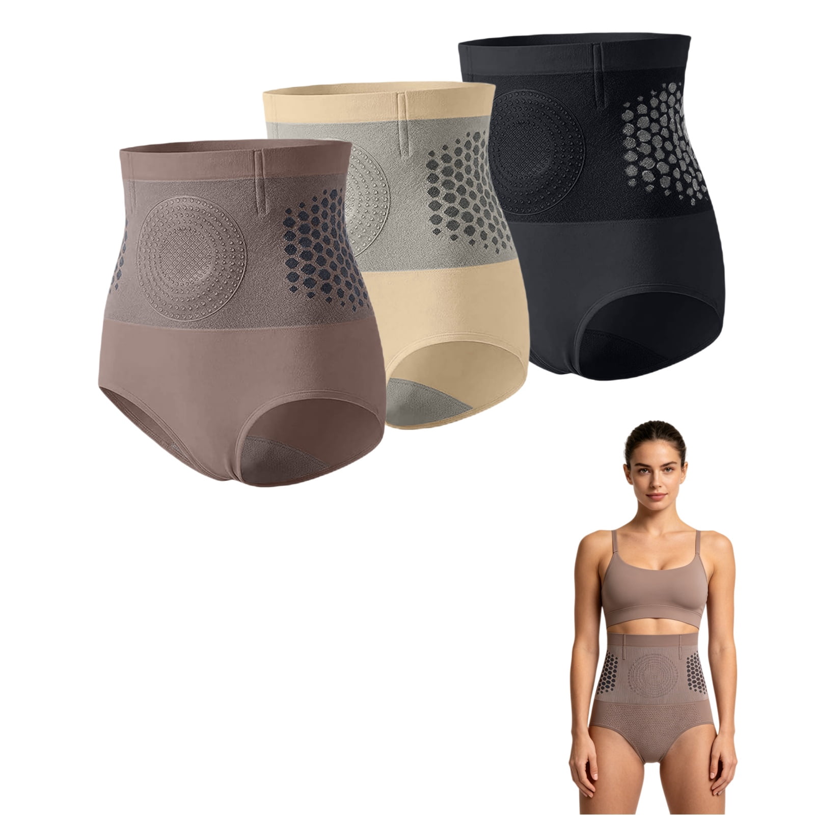 3 Pack Butt Lifting Shorts for Women 4-in-1 Micro-Particle Sculpting ...