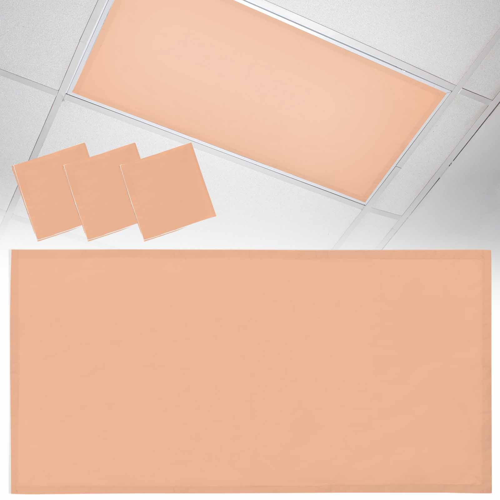 3 Pack Peach Fuzz Fluorescent Light Covers for Ceiling Lights Coral ...