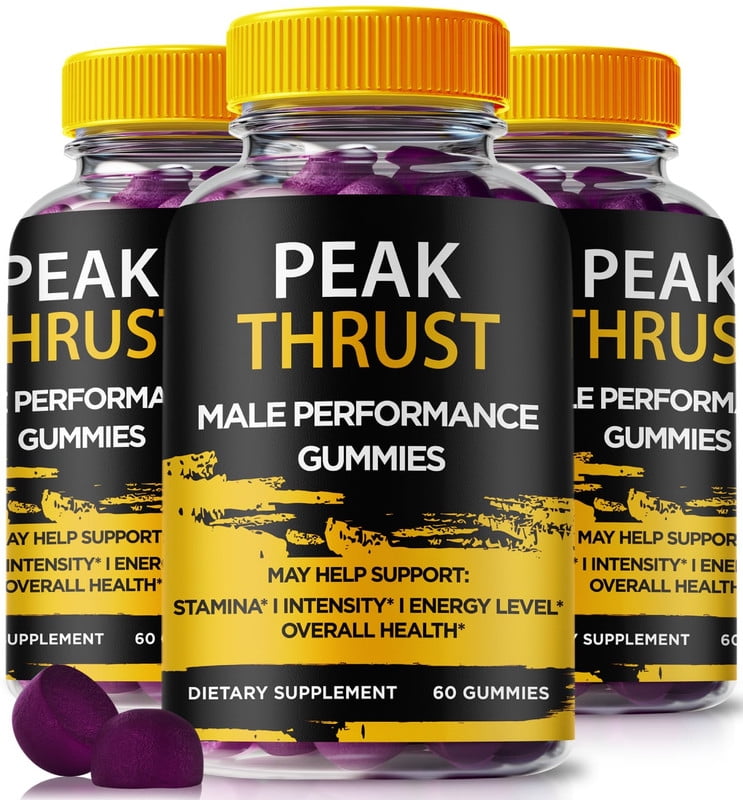 (3 Pack) Peak Thrust Gummies – Official PeakThrust All-Natural Gummy for Physical Health ...