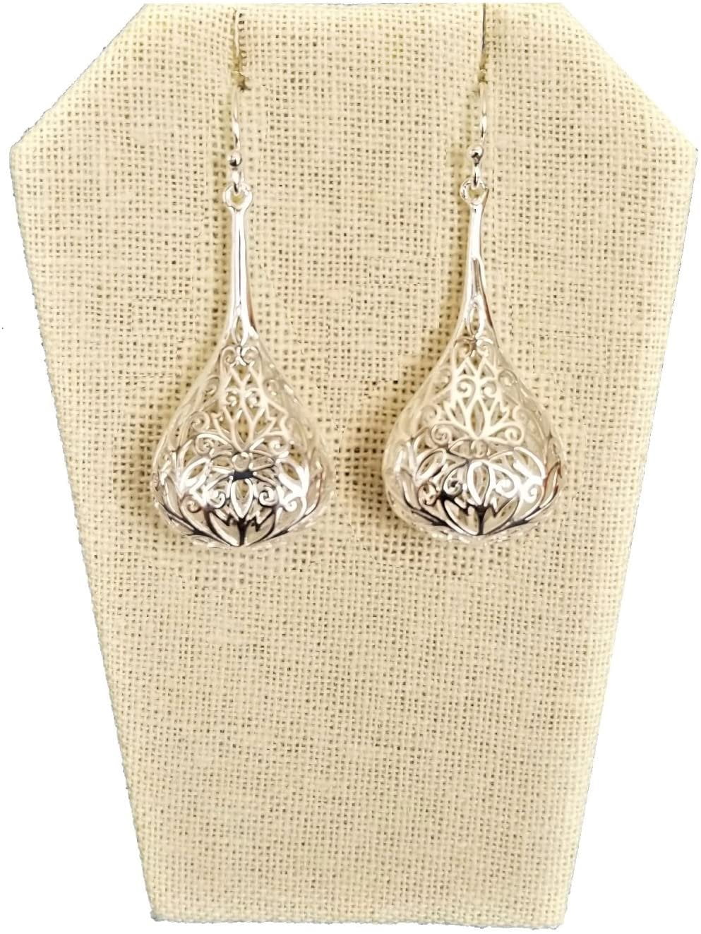 3 Pack Pendant Chain Necklace Display Stand 3.38" Tall Leaning Earring ...