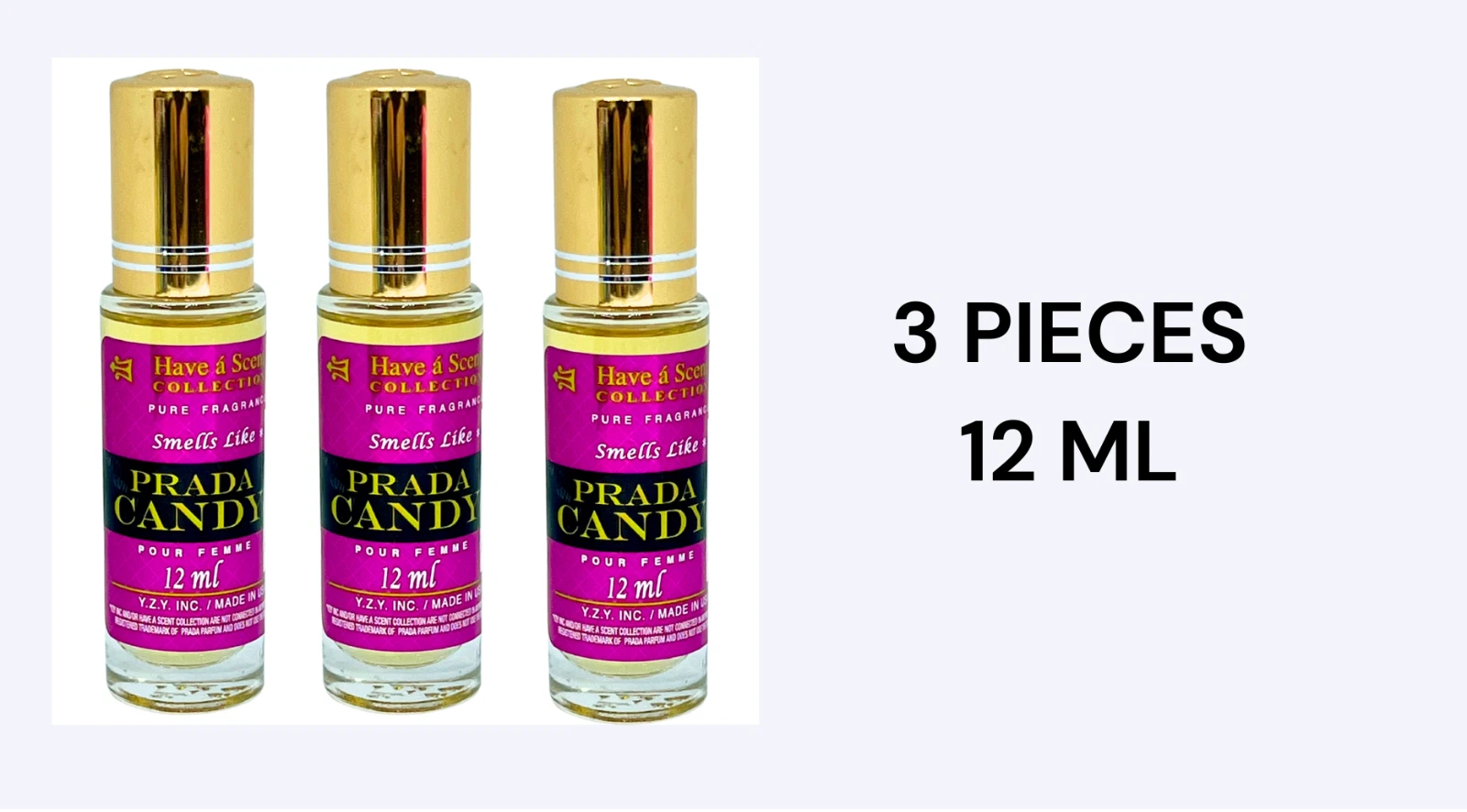 3 Pack Perfume Roll On Oil 12 ML Limited Time Only - Walmart.com