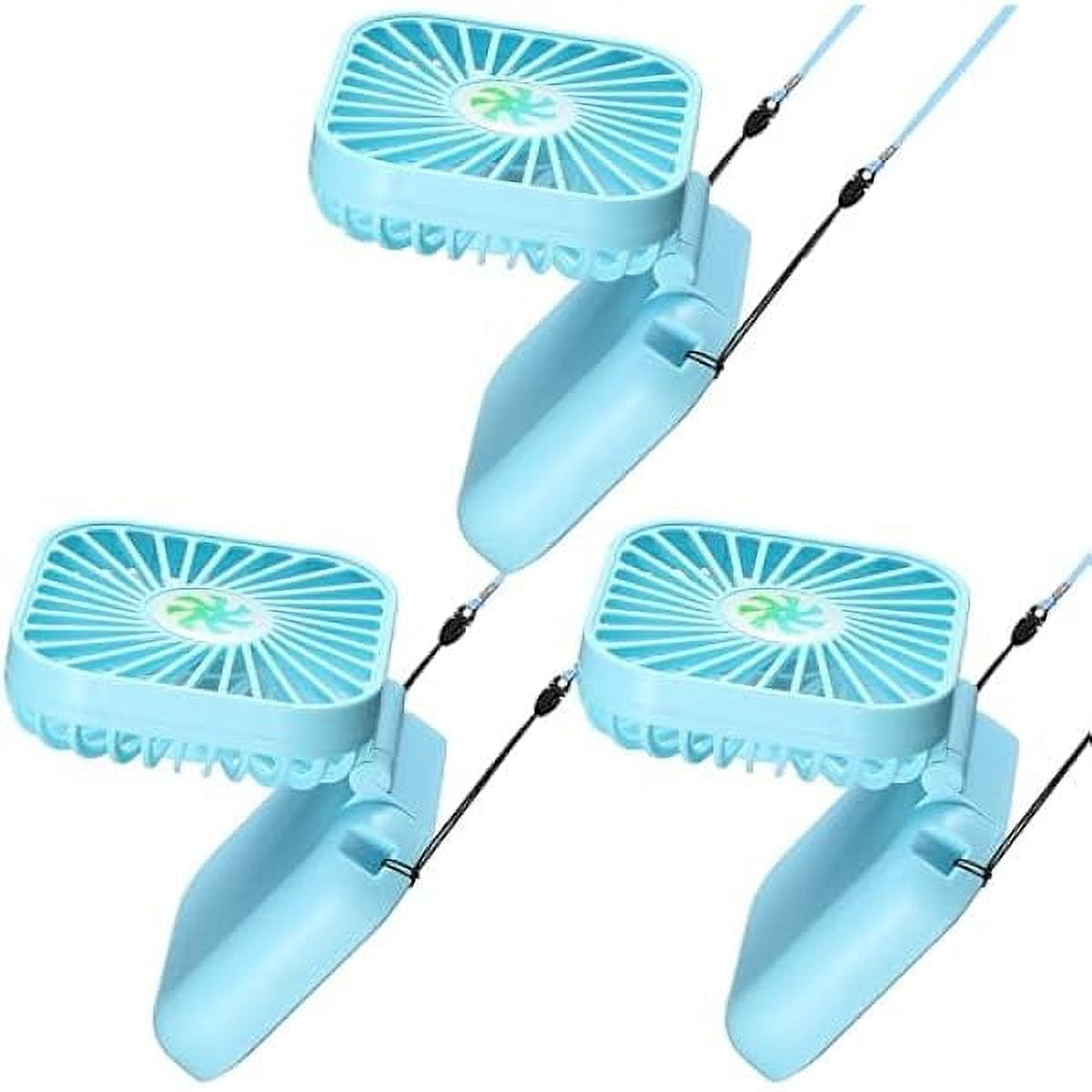 3 Pack Personal Necklace Fan Portable Neck Hanging Mini Handheld Fan ...