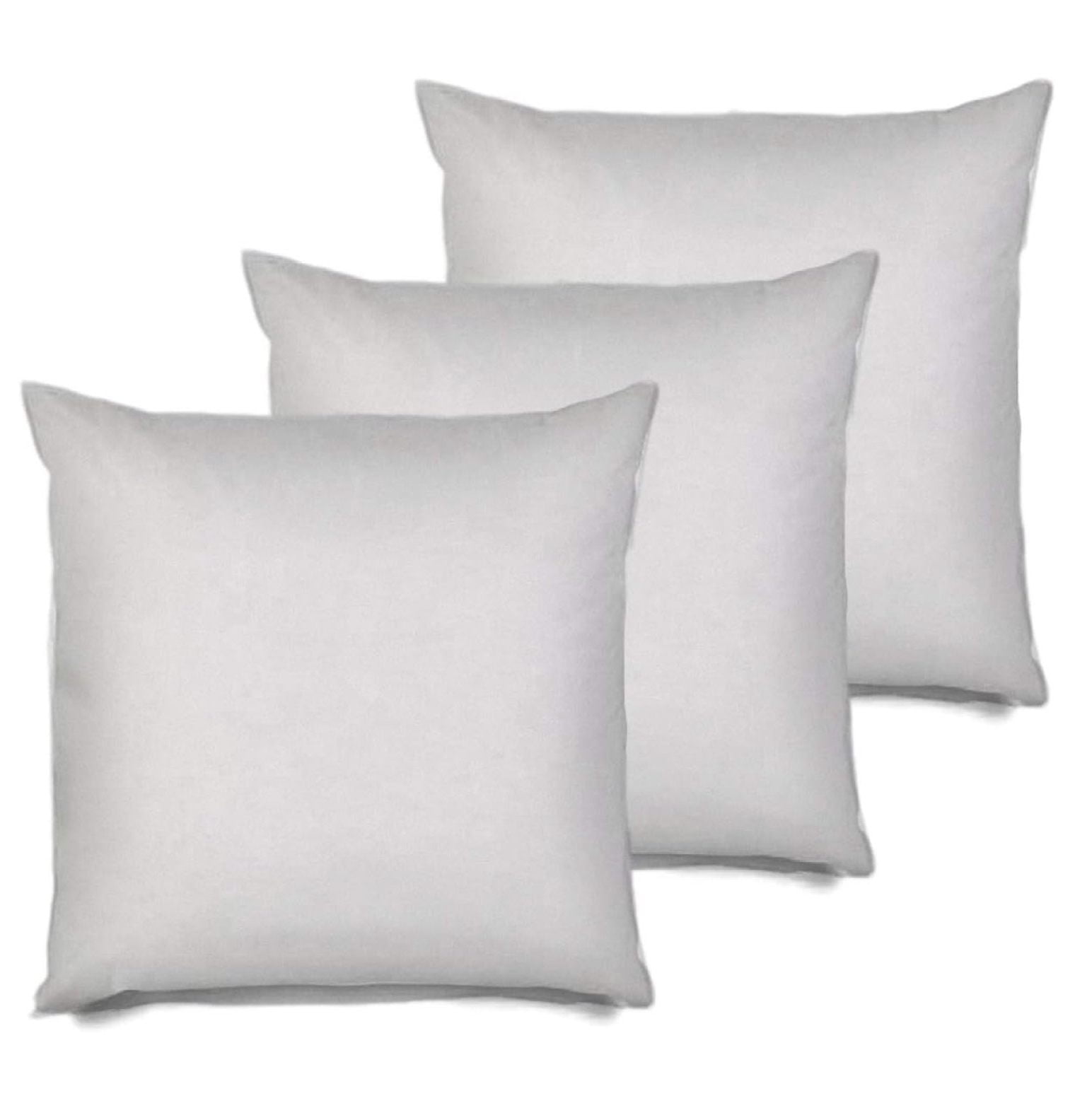 3 Pack Pillow Insert 26x26 Hypoallergenic Square Form Sham Stuffer ...