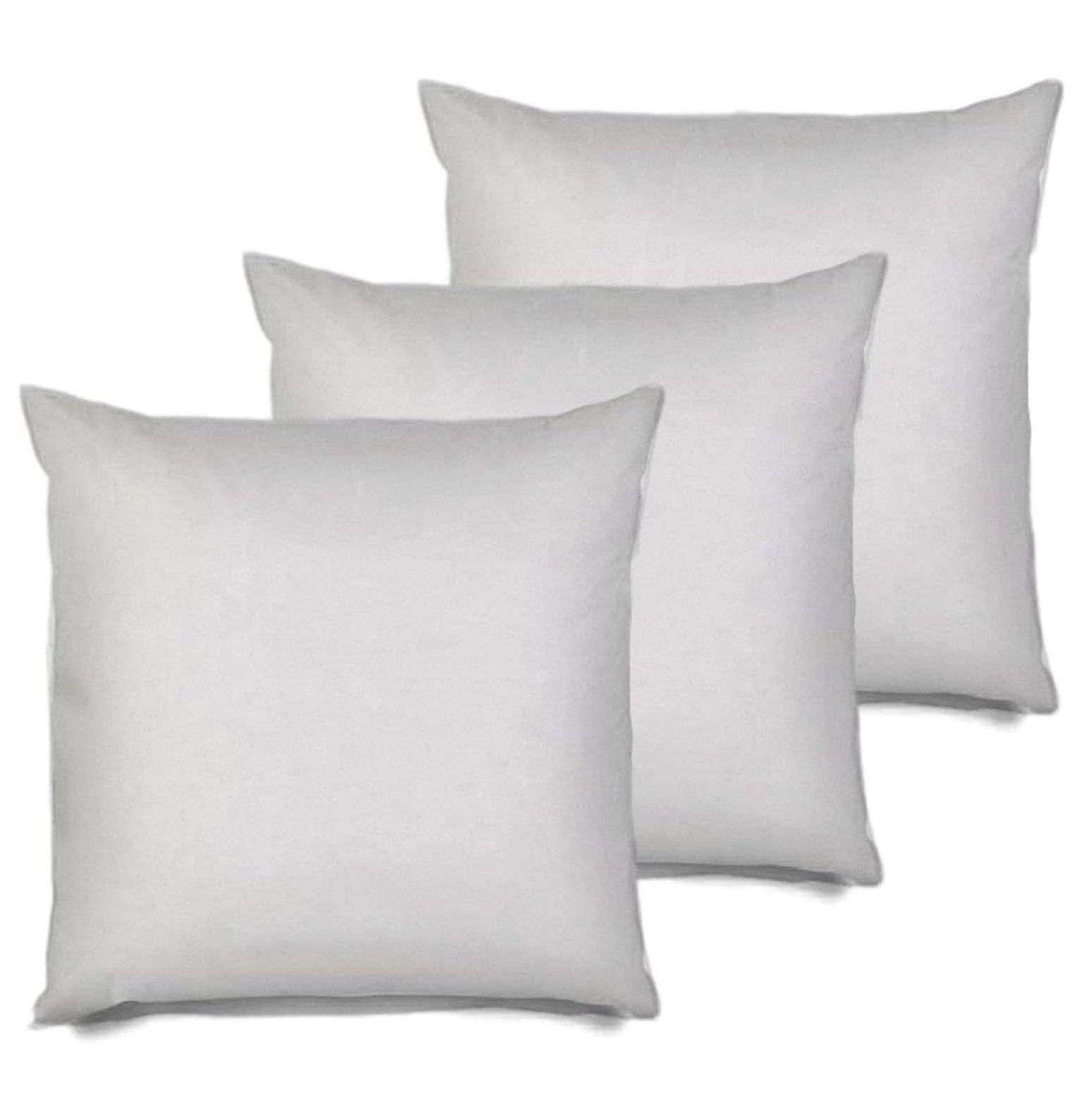 3 Pack Pillow Insert 28x28 Hypoallergenic Square Form Sham Stuffer ...