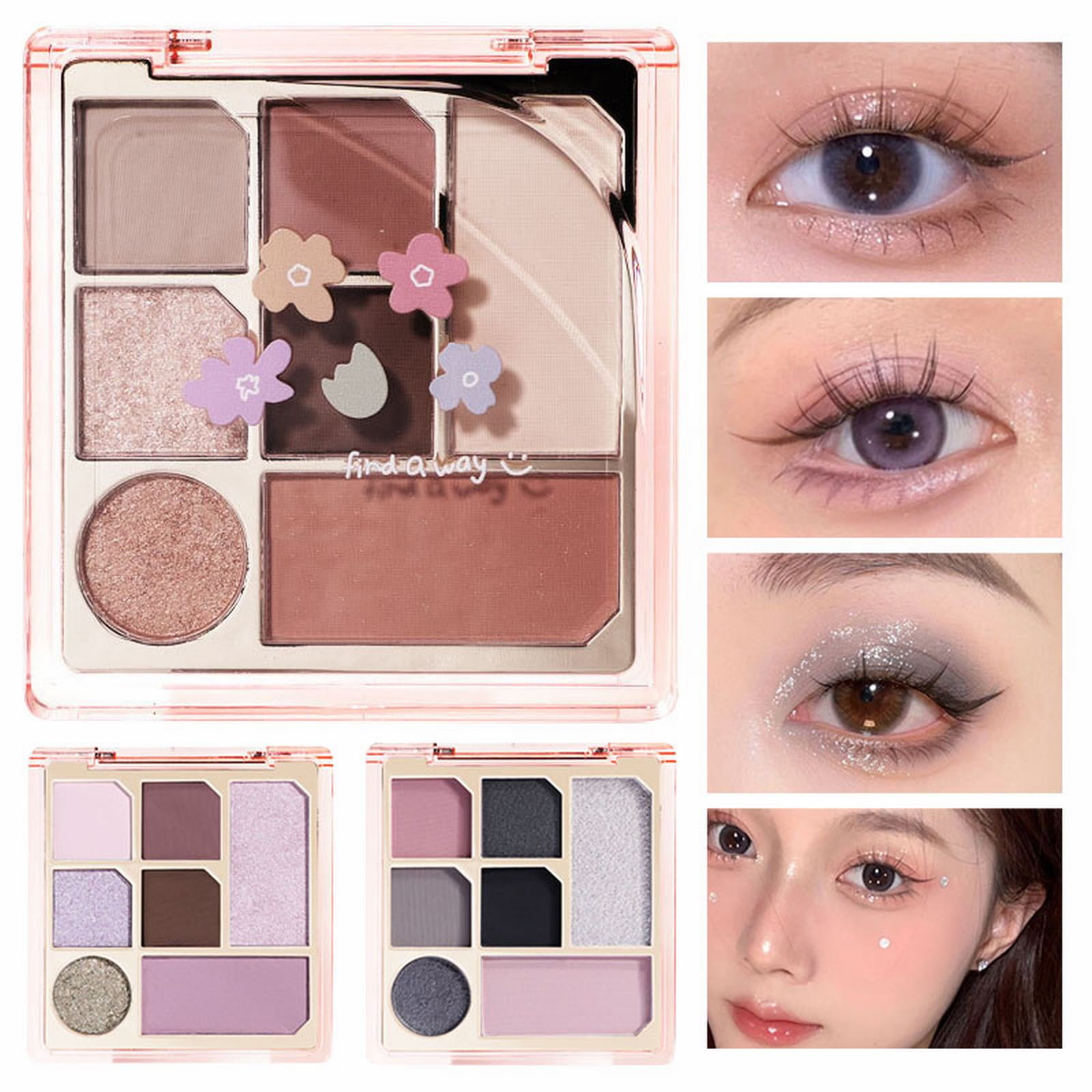 3 Pack Pink Fog Garden Eye Shadow Earth Color Student Pearl Eye Shadow ...