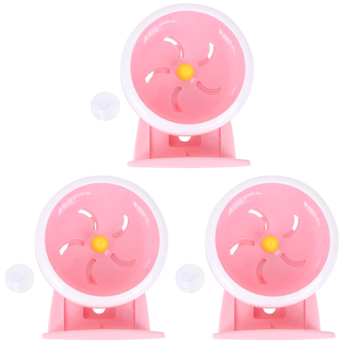 3 Pack Pink Hamster Wheel Dwarf Gecko Small Animal Running - Walmart.com