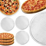 Chef Pomodoro Pizza Baking Set with 3 Pizza Pans and Pizza Rack, Non ...