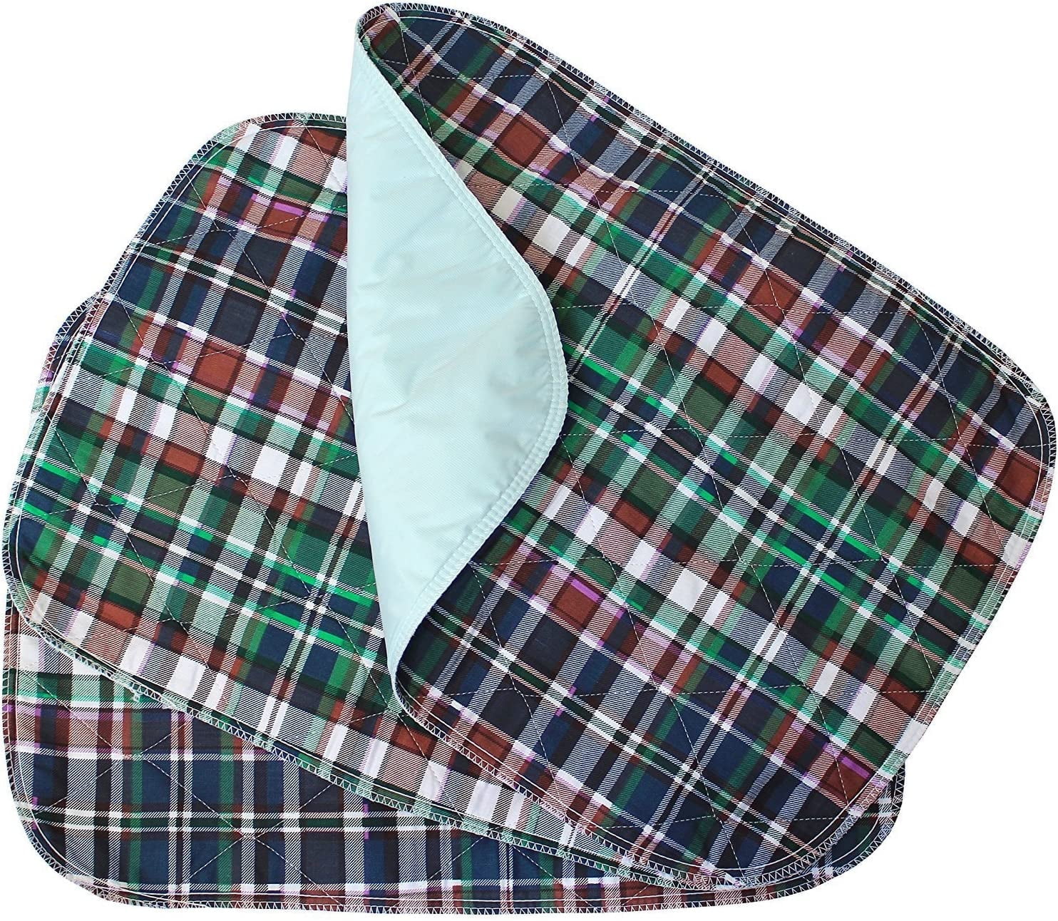 3-Pack Plaid Underpad, Small 18x24, Washable, Reusable- Ideal for Adult ...