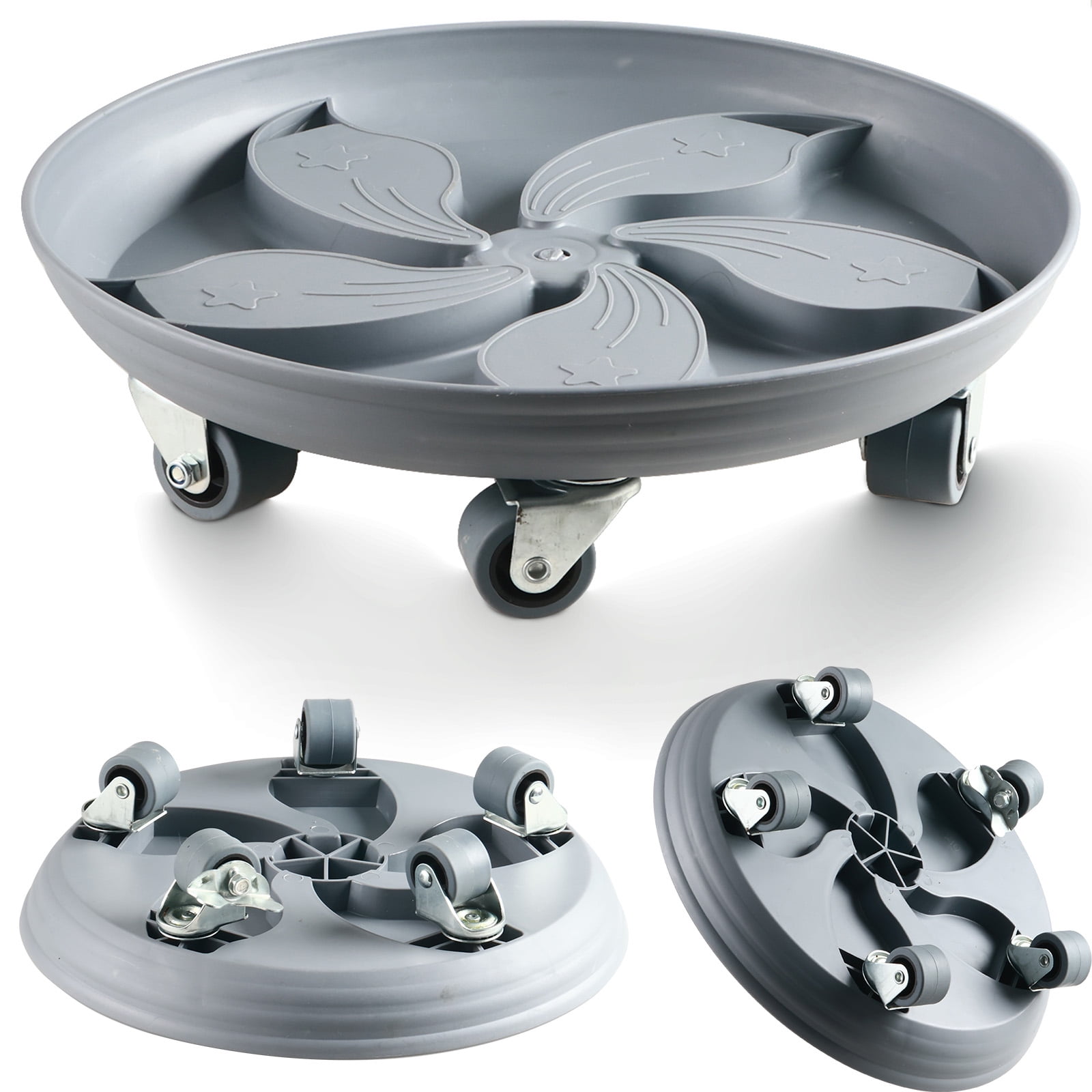 3 Pack Plant Caddy with Wheels 13 Inch Rolling Plant Stand Heavy Duty ...