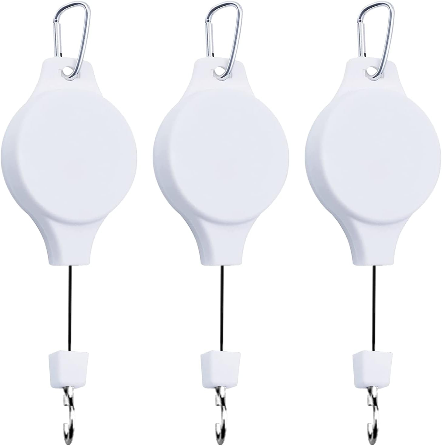 3 Pack Plant Hook Pulley Retractable Plant Pulley Hanger Adjustable ...
