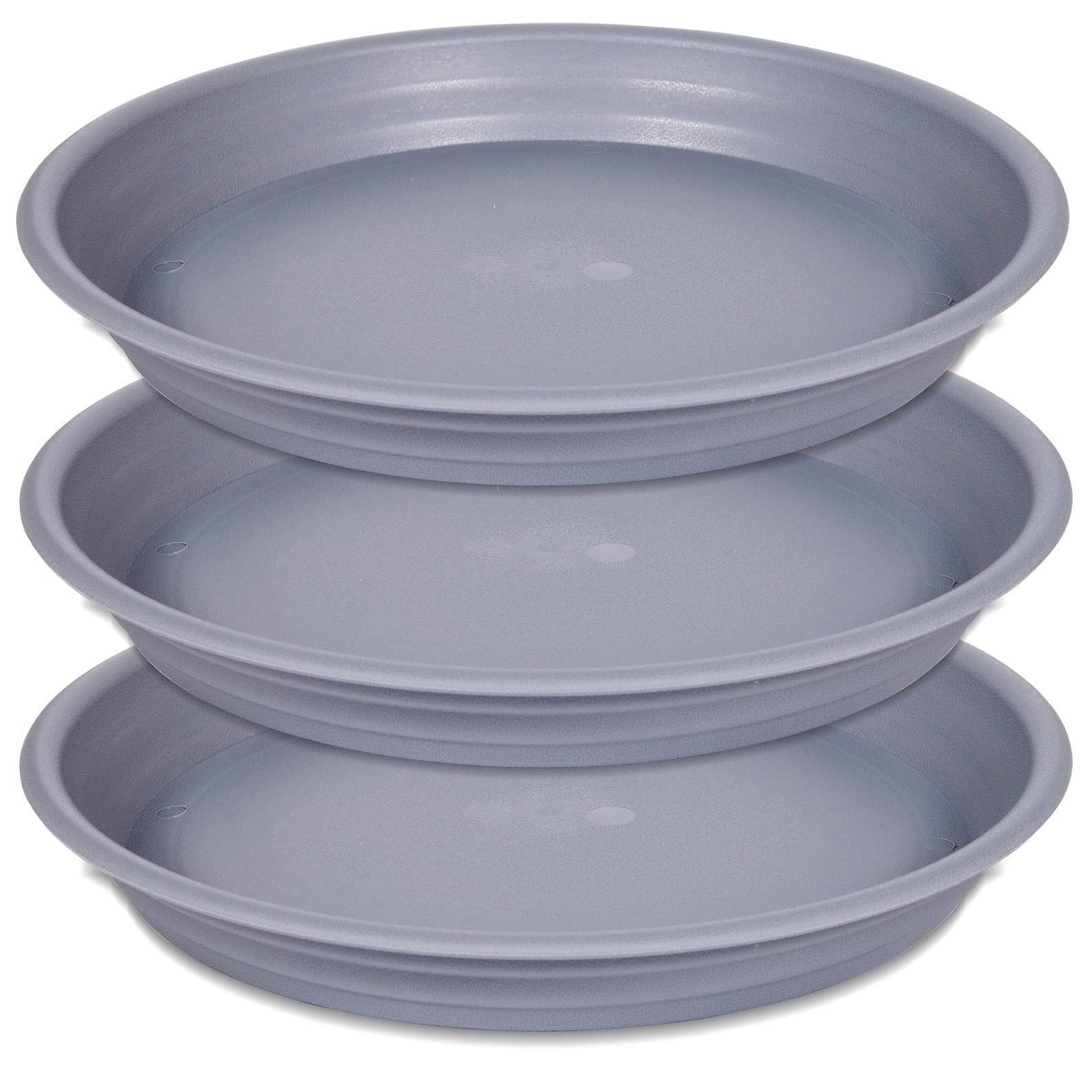 3 Pack Plant Saucer for Indoors, 12 Inch Drip Trays for Flower Pot ...