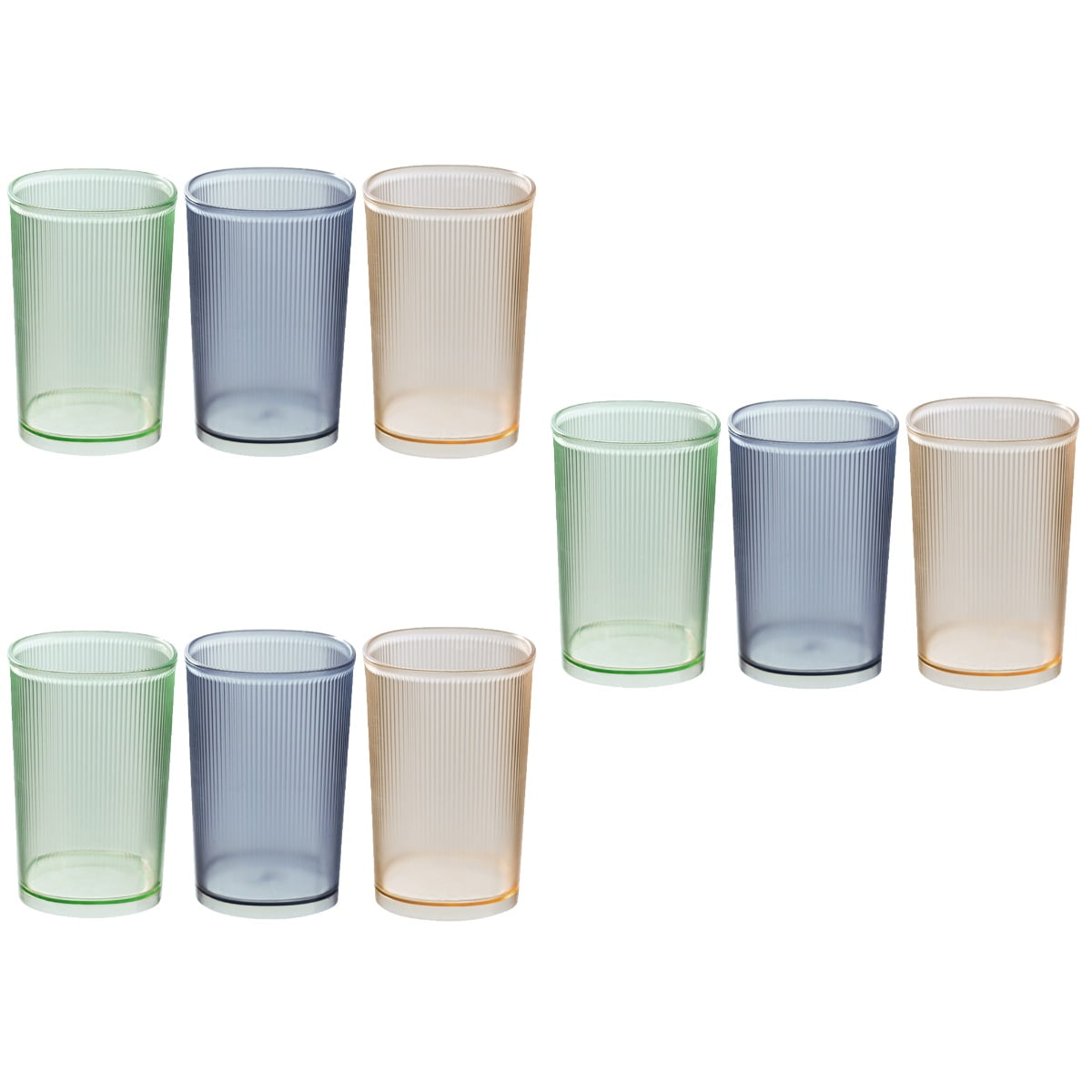 3 PCS Cup Color Beads Transparent Teeth Cleaning Reusable Mouthwash ...