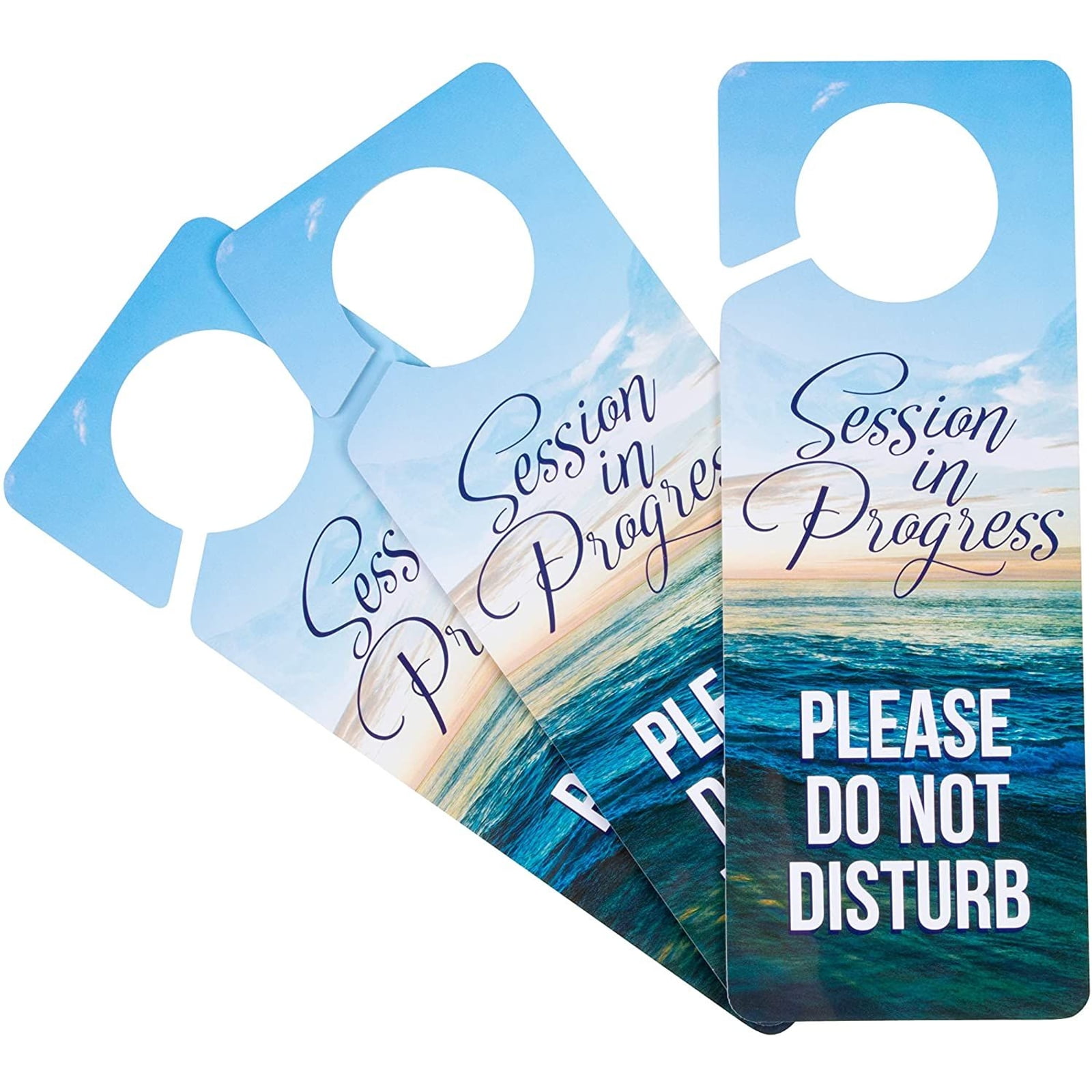3 Pack Plastic Do Not Disturb Door Hanger Sign for Therapy, Massage ...