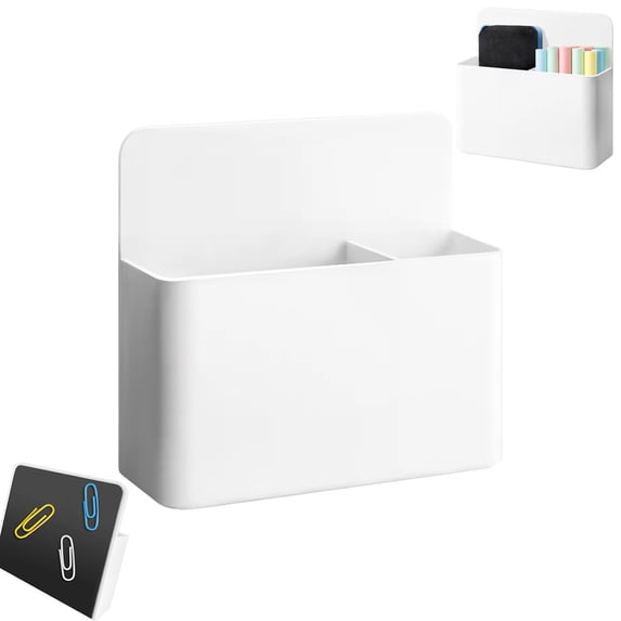 3 Pack Plastic Magnetic Pen Holder for Refrigerator, Dry Erase Marker ...