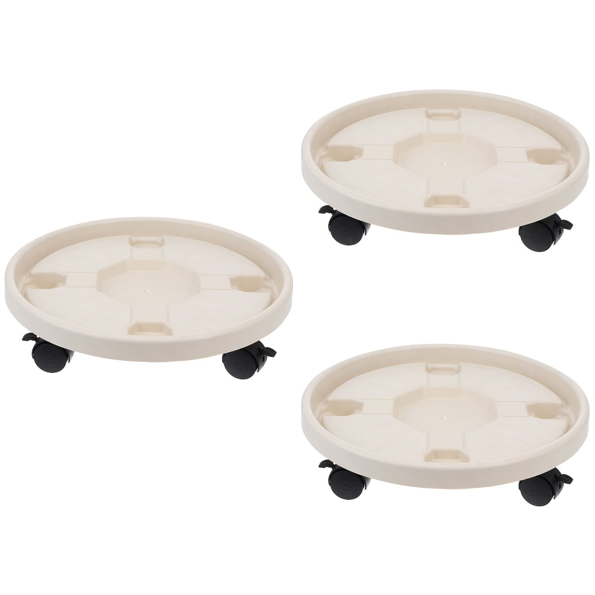 3 Pack Plastic Vase Rack Universal Wheel Lids Plant with Wheels ...