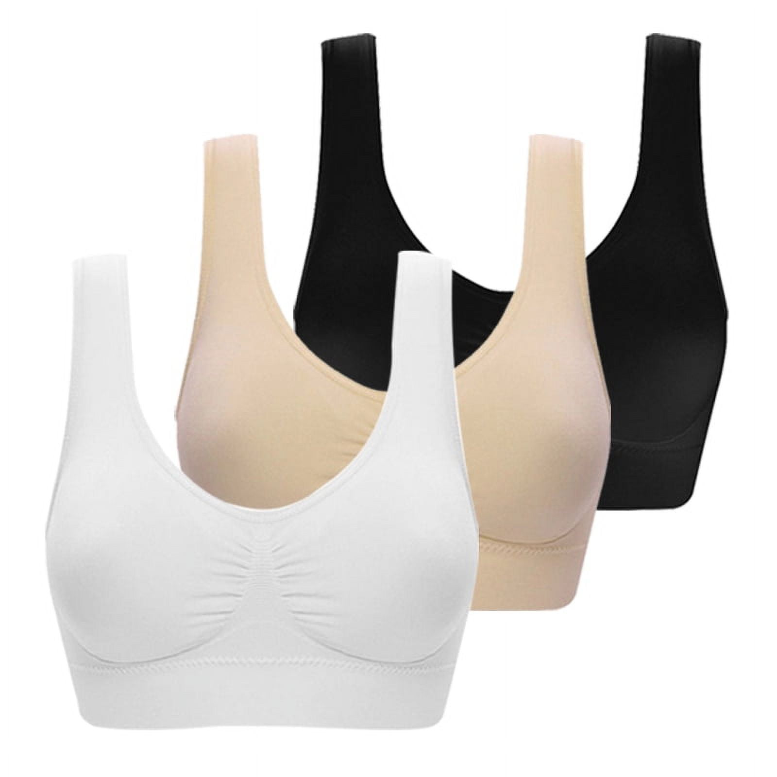 3-Pack Plus Size Sports Bras for Women Large Bust High Impact Sports ...