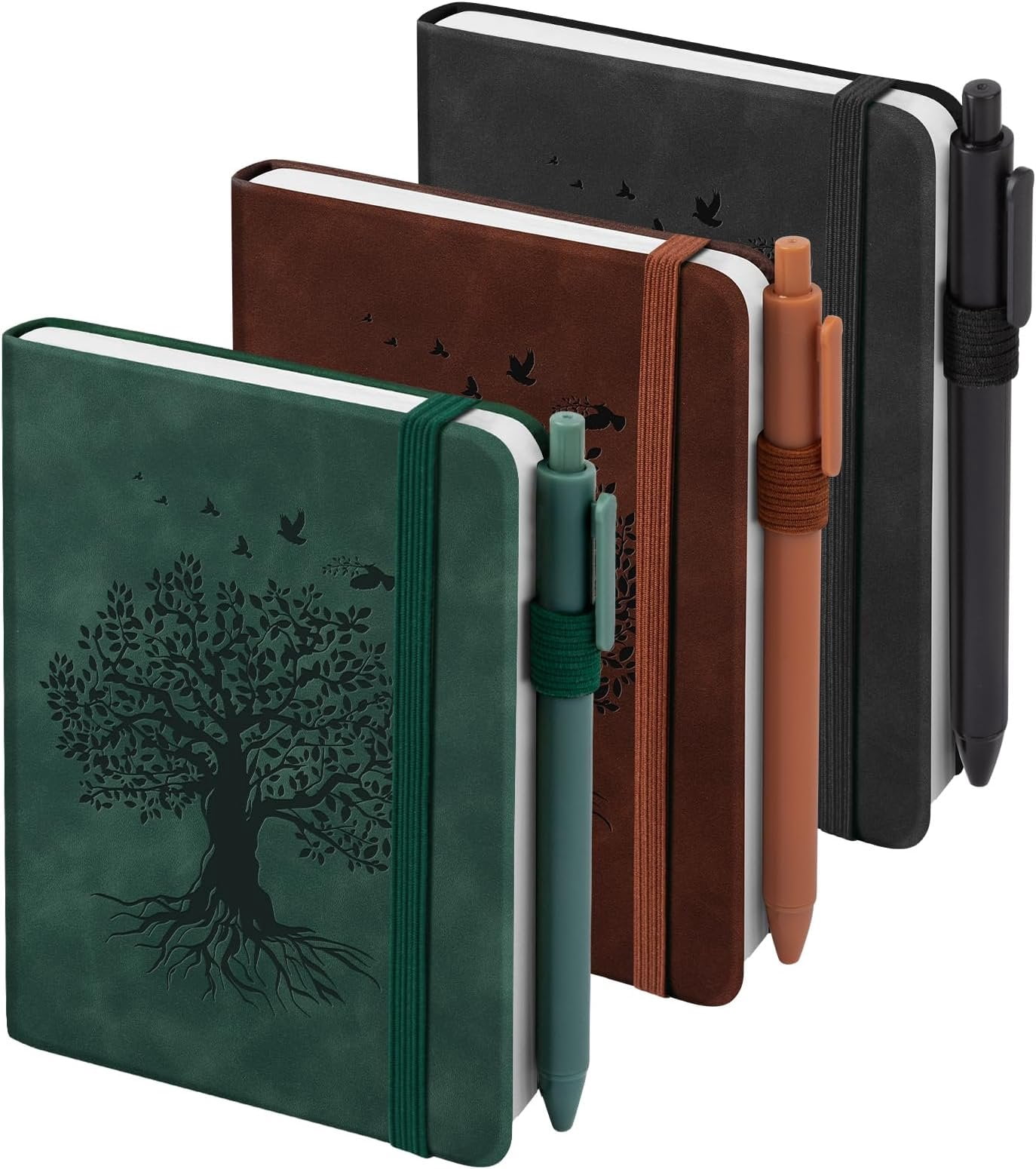 3 Pack Pocket Journaling Notebooks, A6 Small Notebook Total 360 Pages ...