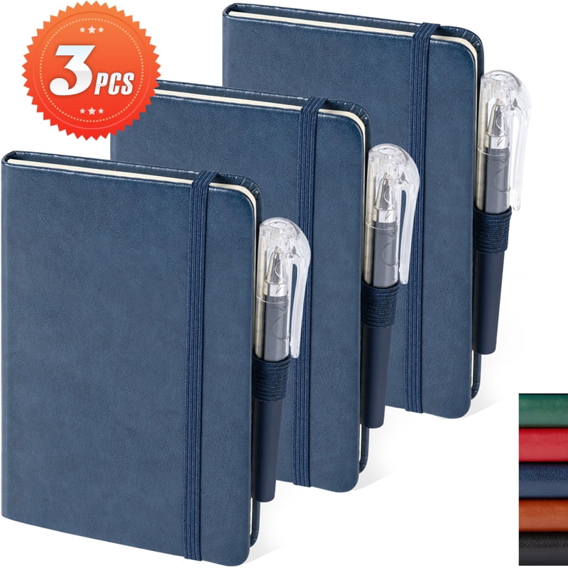 3 Pack Pocket Notebook Journals, Small Notepad Notebooks for Note ...
